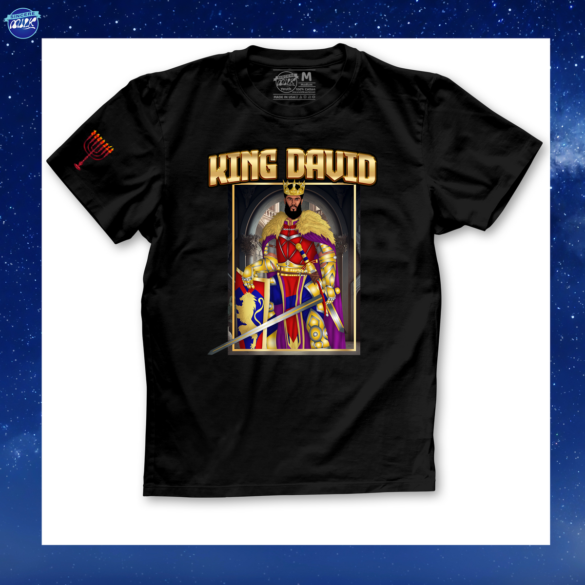 King David T-Shirt (Youth) – sinceremilkworld