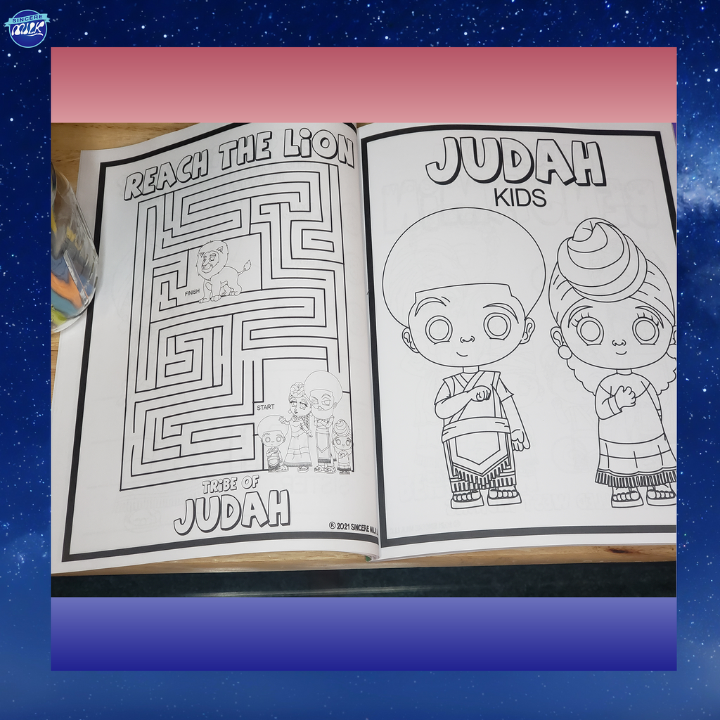 12 tribes of israel banners coloring pages